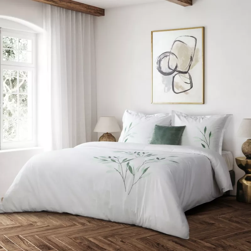 REINA LINE komplet pościeli REINA 31 z satyny bawełnianej z haftowanym ...