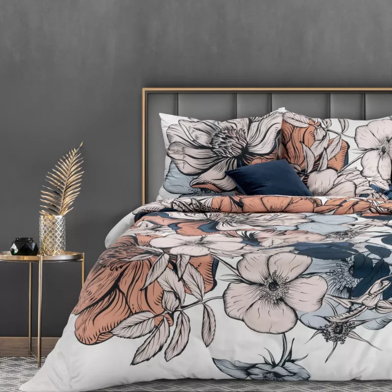 REINA LINE Komplet pościeli EMMA z makosatyny bawełnianej z nadrukiem ...